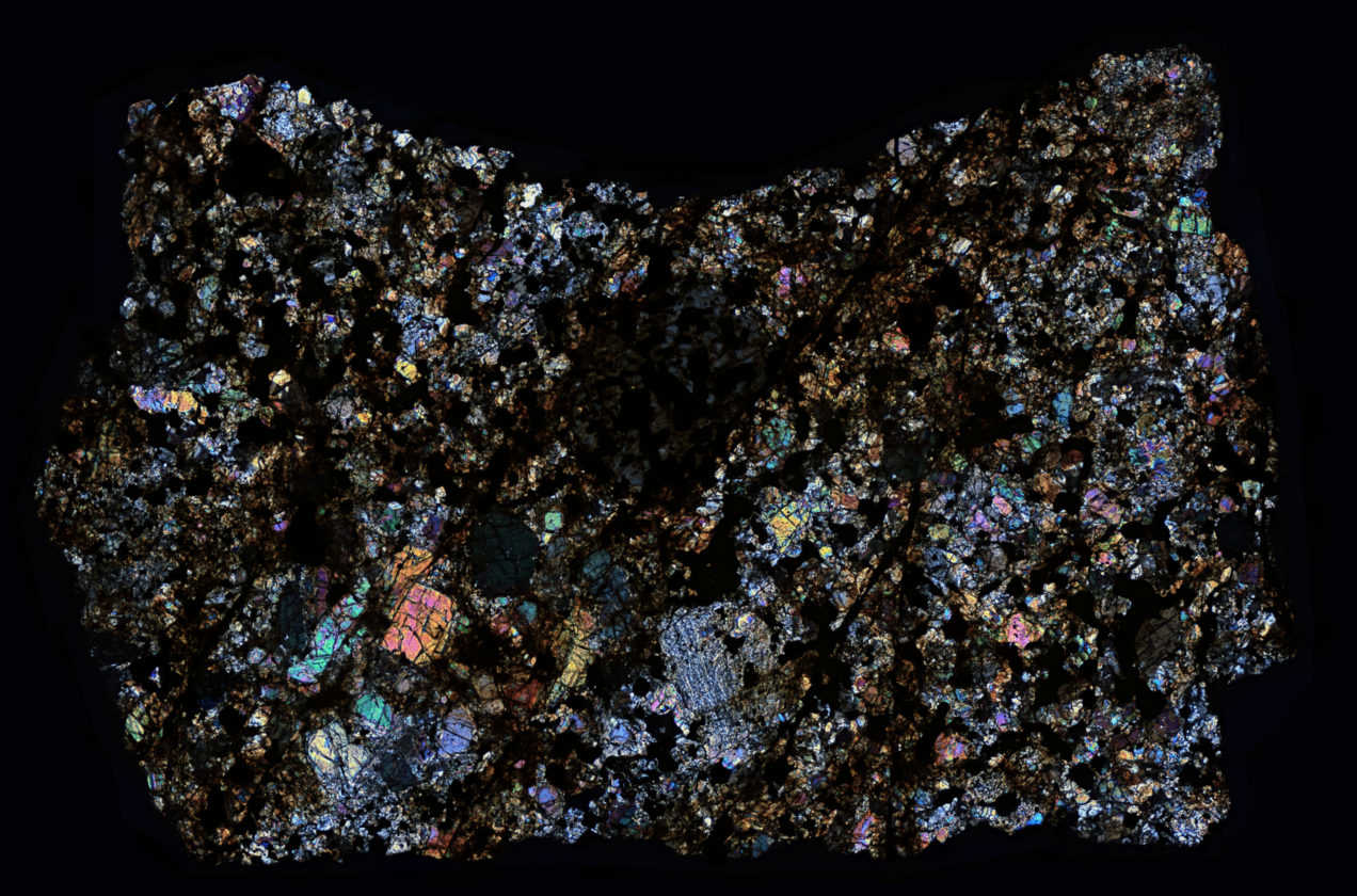 Peekskill Meteorite Thin Section | Solar Anamnesis
