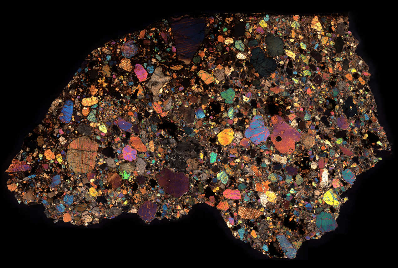 NWA 8251 Meteorite Thin Section | Solar Anamnesis