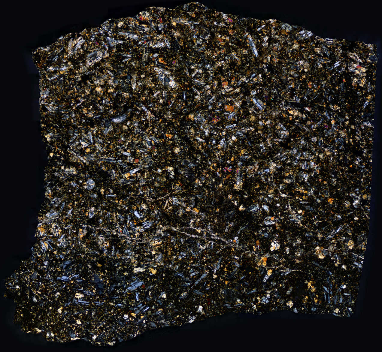 NWA 8159 Meteorite Thin Section | Solar Anamnesis