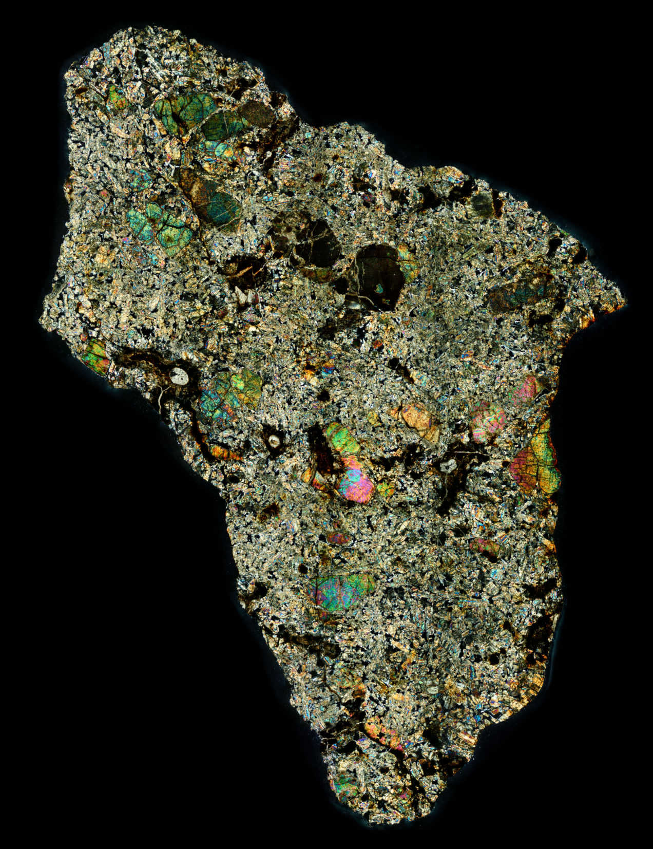 DaG 489 Meteorite Thin Section | Solar Anamnesis