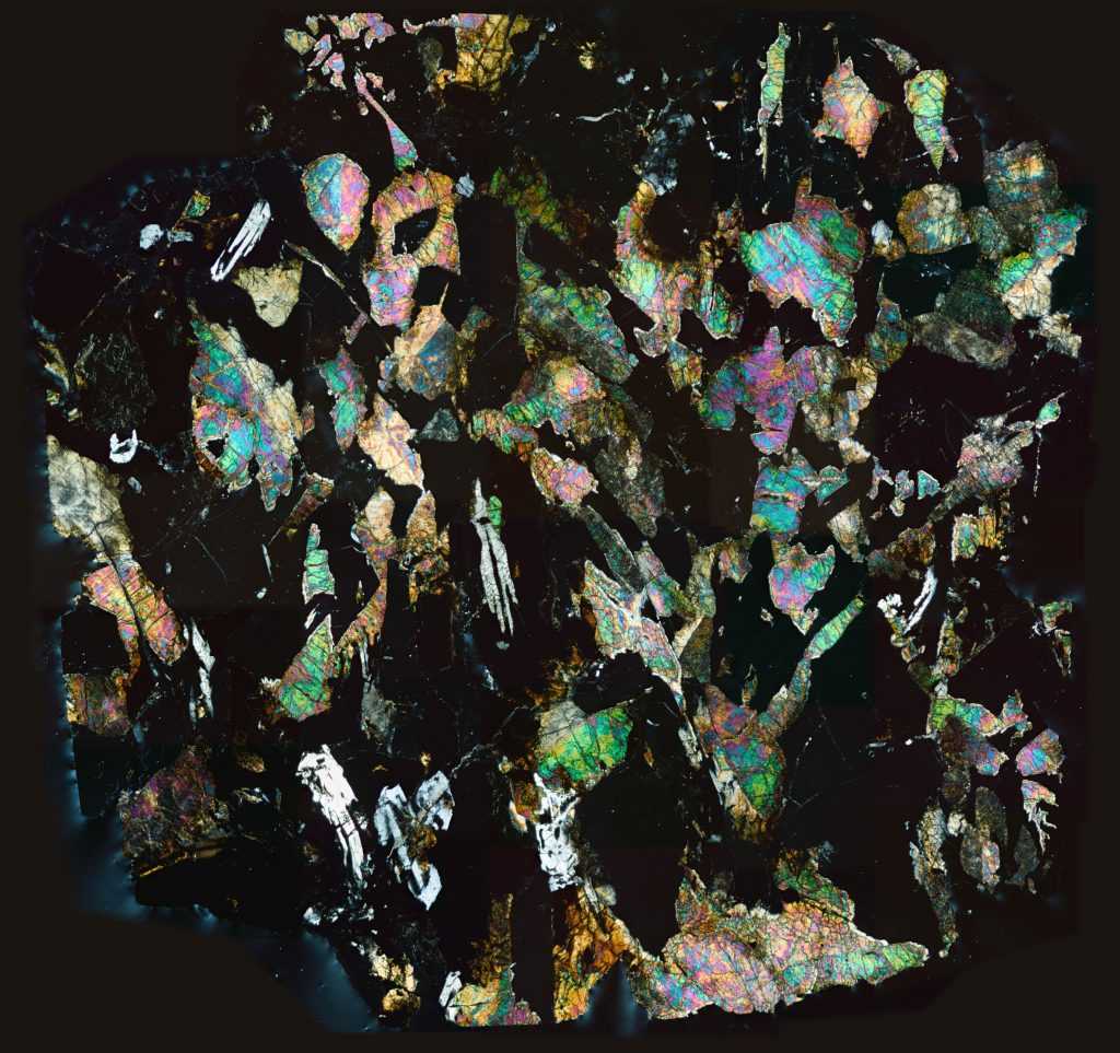 Los Angeles 002 Meteorite Thin Section | Solar Anamnesis